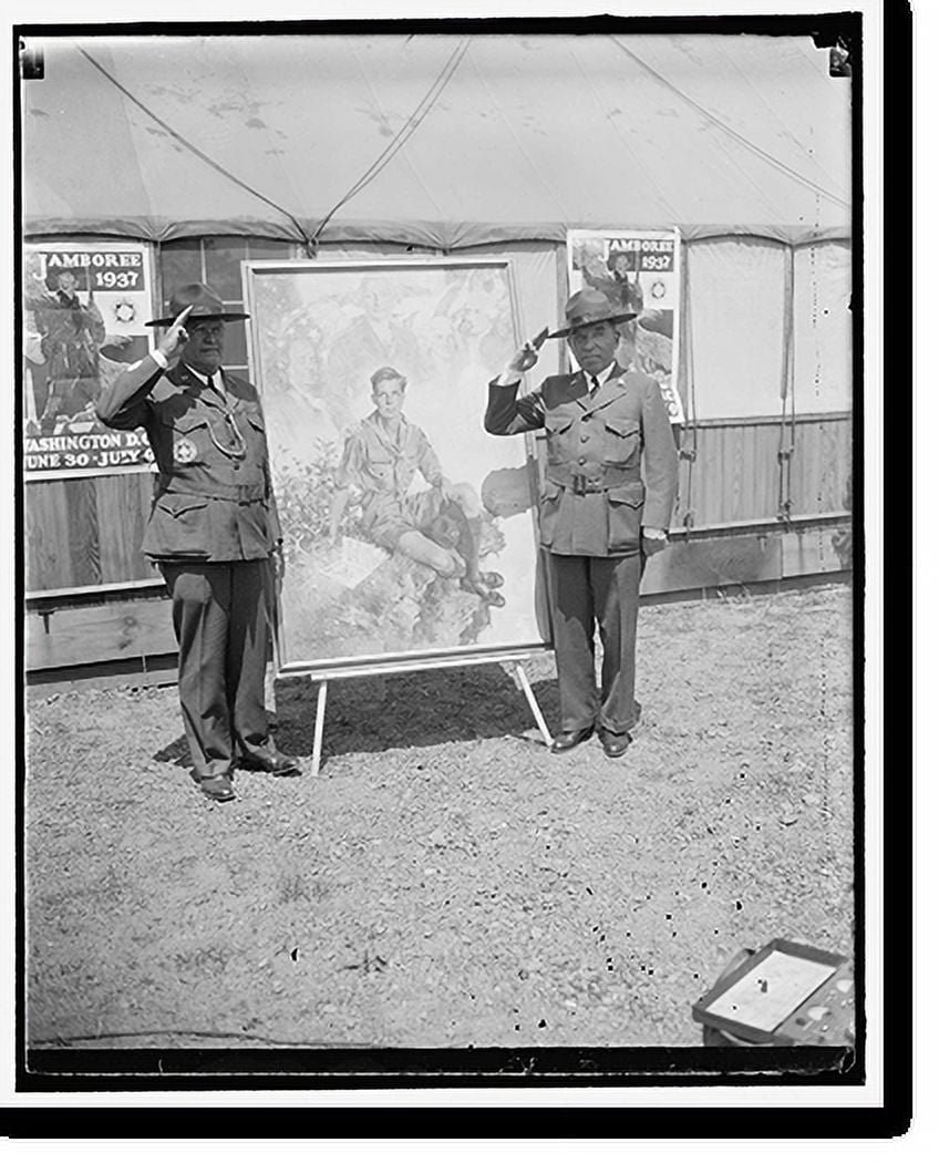 Historic Print, Official Boy Scout poster. Dr. James E. West, Chief ...