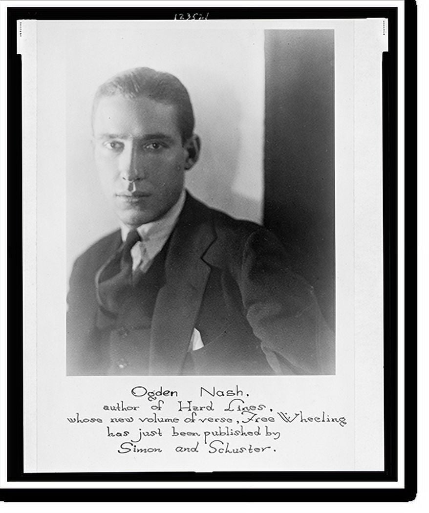 Historic Print, [Ogden Nash, head-and-shoulders portrait, facing front ...