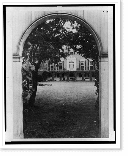 Historic Print, Old garden arcade [at] Mirador (Langhorne estate ...