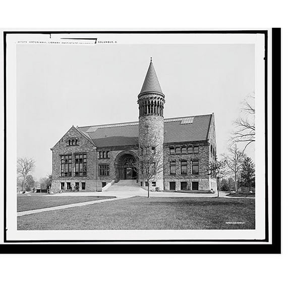 Historic Print, Orton Hall Library, Ohio State University, Columbus, O ...
