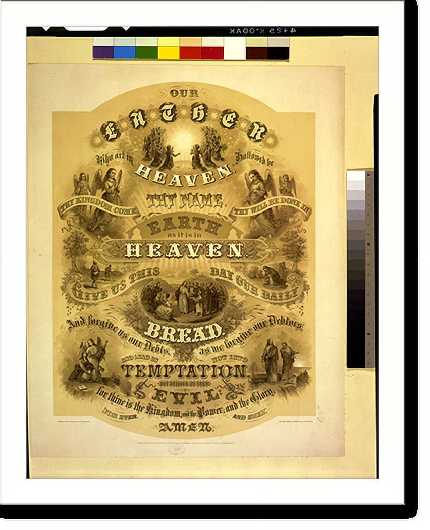 Historic Print, Our father who art in heaven..A. Hoen & Co., engravers ...