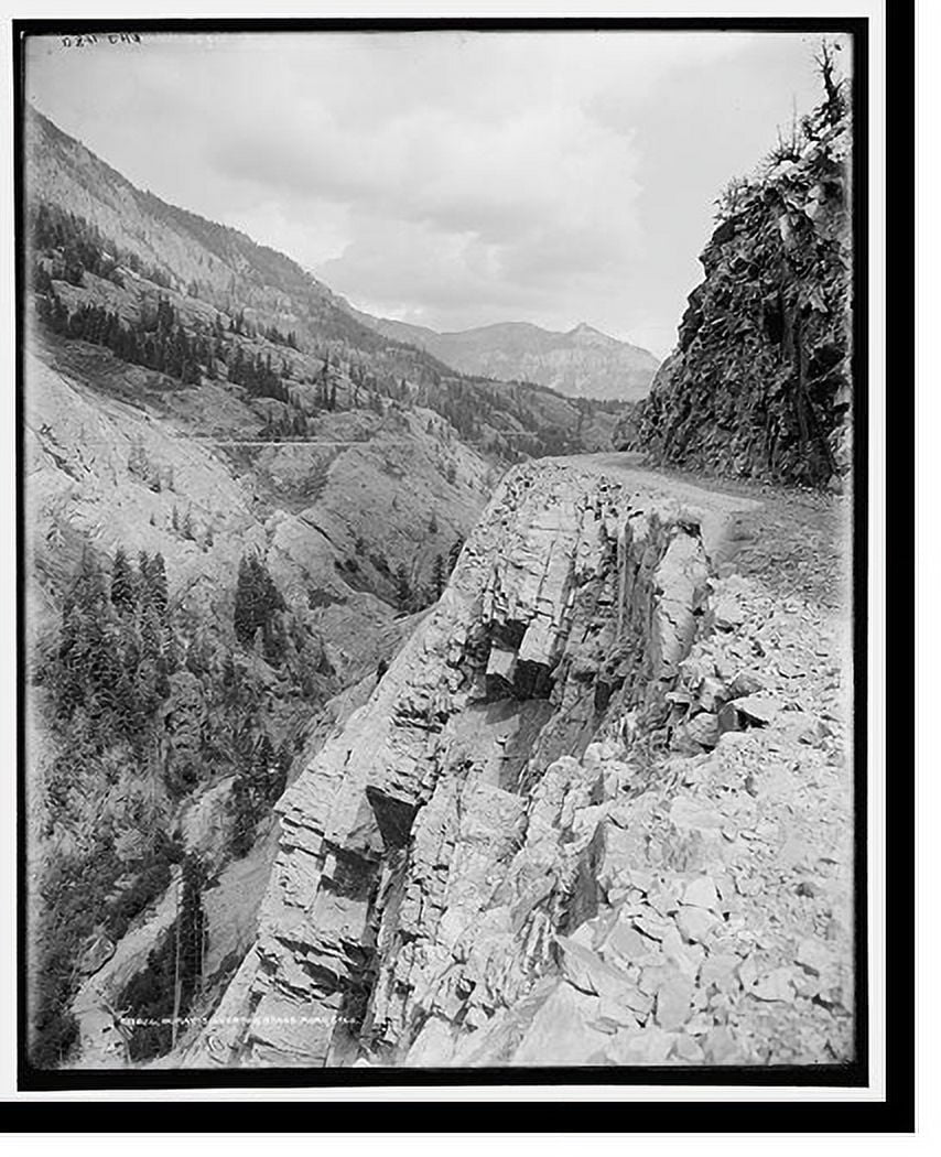 Historic Print, Ouray-Silverton Stage Road, Colo., 16" x 20" - Walmart.com
