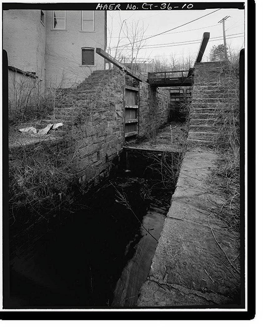 Historic Print, Ousatonic Water Power Company, Dam & Canals, CT Routes ...