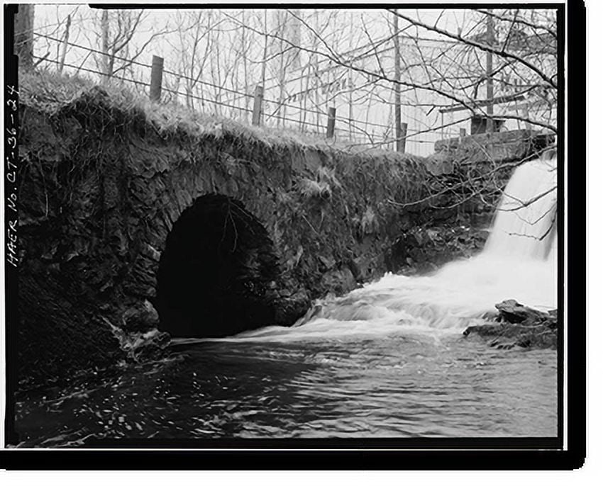 Historic Print, Ousatonic Water Power Company, Dam & Canals, CT Routes ...