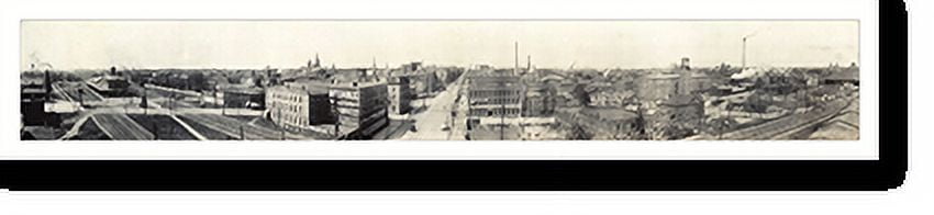 Historic Print, PA Panoramic photo of Erie, 1912, 16" x 20" - Walmart.com