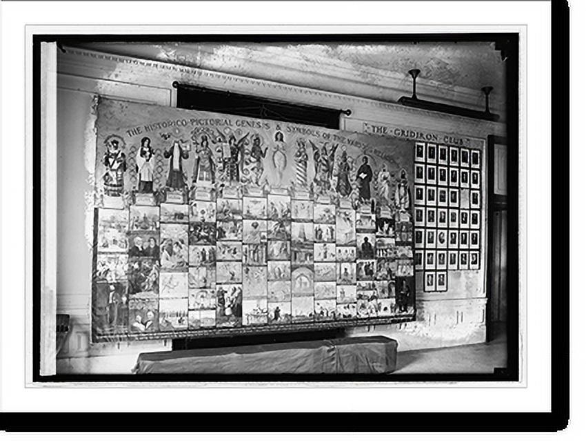 Historic Print, [Painting of The Historico-Pictorial Genesis & Symbols ...