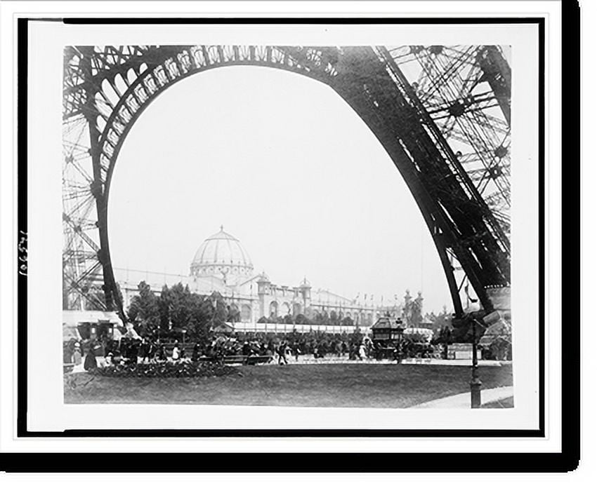 Historic Print, [Palace of Fine Arts seen through the base of the ...