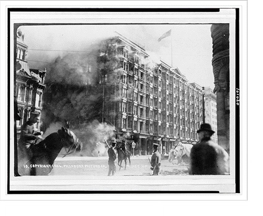 Historic Print, [Palace Hotel on fire, San Francisco, California ...