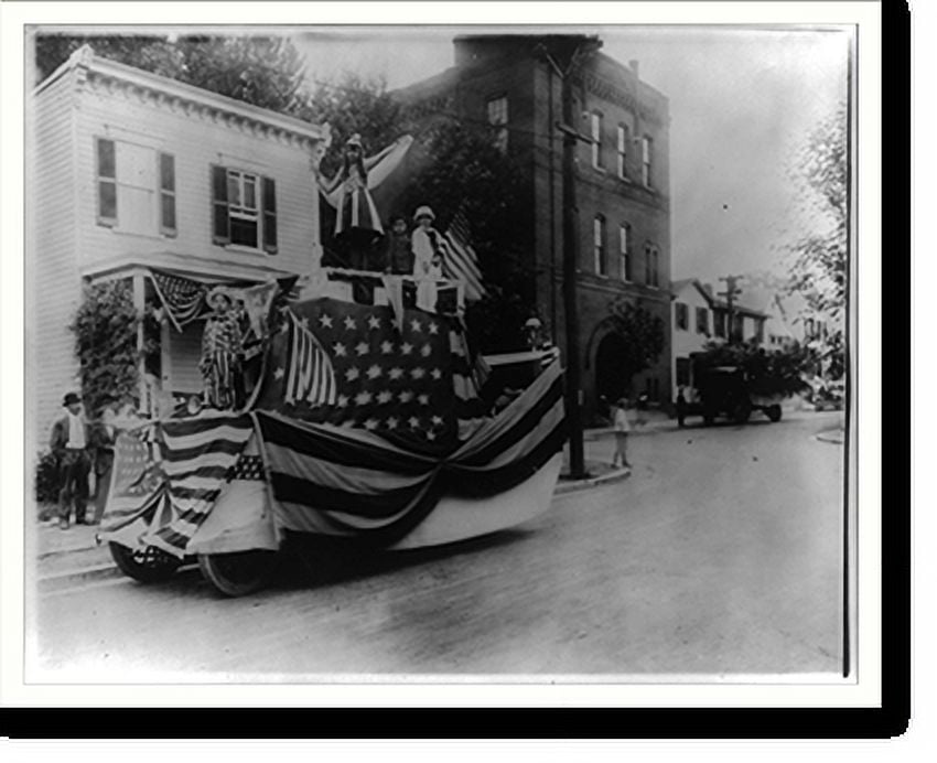 Historic Print, Parade float, showing children, Washington, D.C., July ...