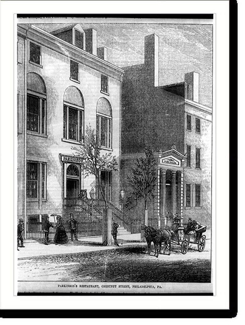 Historic Print, Parkinson's restaurant, Chestnut St., Phila., 16" x 20 ...