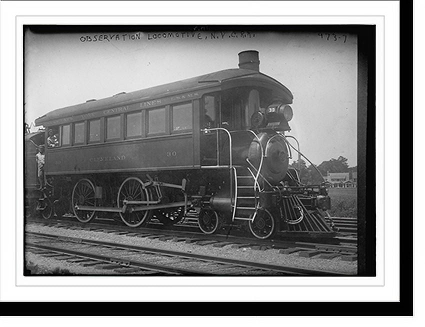 Historic Print, Passenger (observation) locomotive train car of New ...