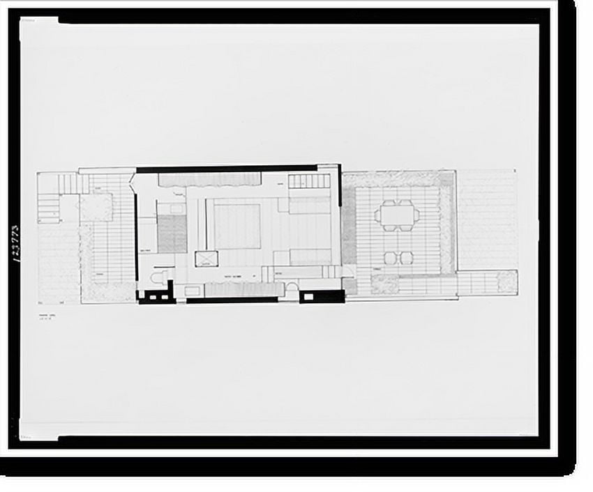 Historic Print, [Paul Rudolph's penthouse apartment, 23 Beekman Place ...