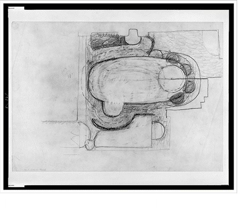 Historic Print, [Paul Rudolph's penthouse apartment, 23 Beekman Place ...