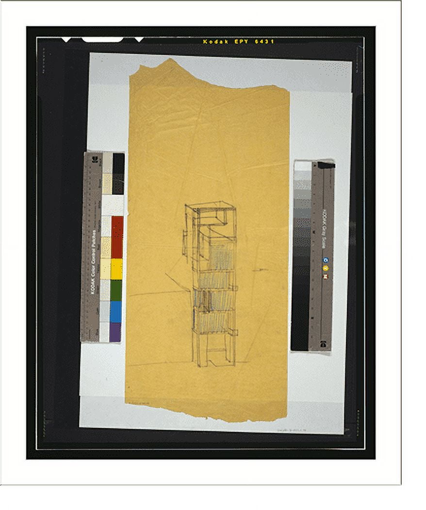 Historic Print, [Paul Rudolph's penthouse apartment, 23 Beekman Place ...