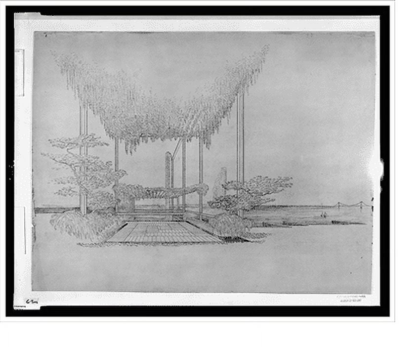 Historic Print, [Paul Rudolph's penthouse apartment, 23 Beekman Place ...