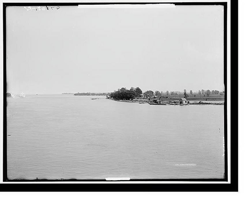 Historic Print, [Peche Island and Windmill Point, Lake St. Clair, Ont ...