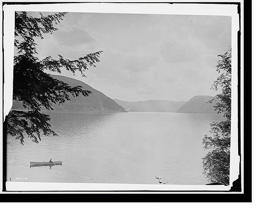 Historic Print, Peekskill Bay and the narrows of the Hudson, 18" x 24 ...