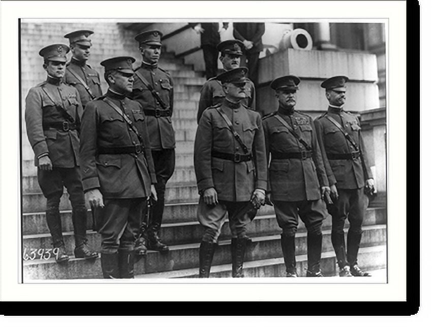 Historic Print, Pershing & staff, Sept. 1919: Maj. Gen. Fox Connor ...