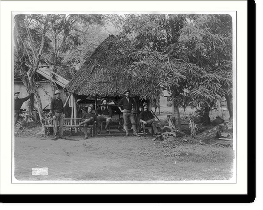 Historic Print, [Philippine Insurrection, 1899: U.S. soldiers posed ...