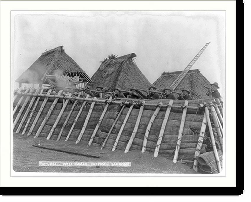 Historic Print, [Philippine Insurrection, 1899: soldiers posed with ...