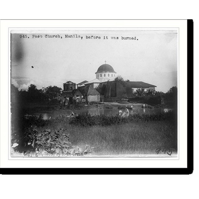 Historic Print, [Philippine Islands]: Paco Church, Manila, before it ...