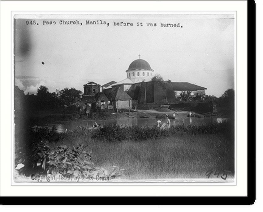 Historic Print, [Philippine Islands]: Paco Church, Manila, before it ...
