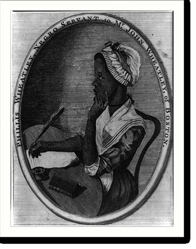 Historic Print, Phillis Wheatley, Negro servant to Mr. John Wheatley ...