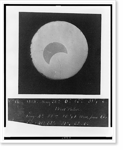 Historic Print, [Photograph of the solar eclipse of May 26, 1854, taken ...