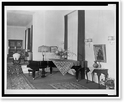 Historic Print, [Piano in the salon, Reichs Chancellery, Berlin ...