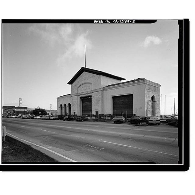 Historic Print, Pier 42 Bulkhead Building, Pier 42, Embarcadero, San ...