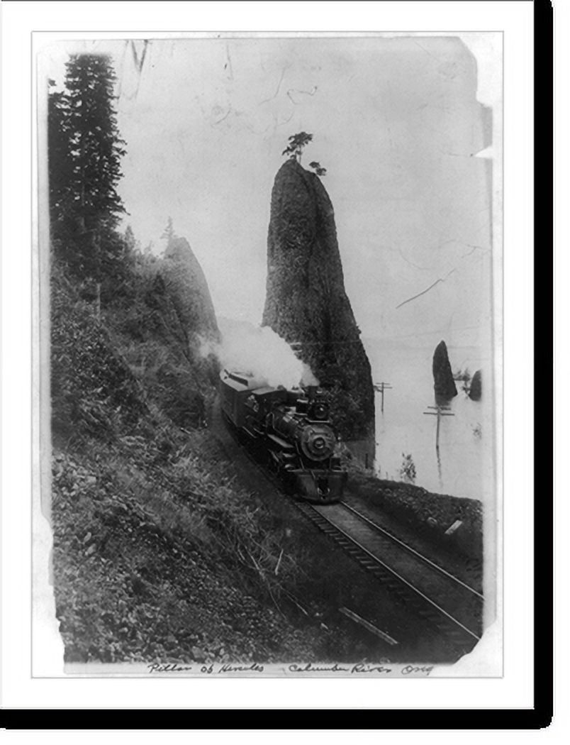 Historic Print, Pillar of Hercules, Columbia River, Oregon, 16" x 20 ...