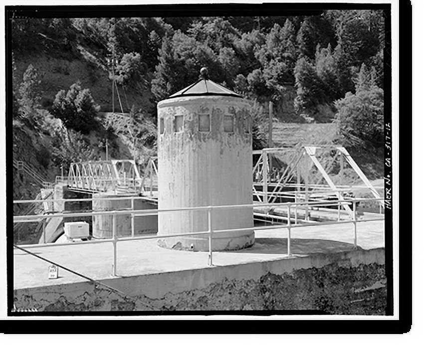 Historic Print, Pit 4 Diversion Dam, Pit River west of State Highway 89 ...
