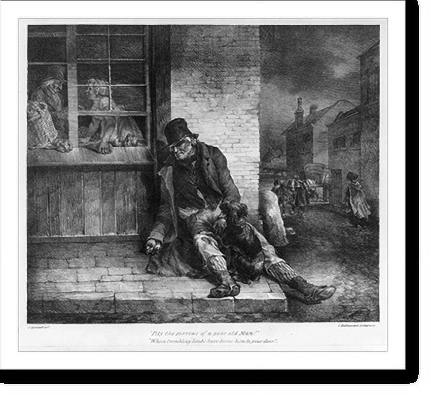 Historic Print, Pity the sorrows of a poor old man, 18" x 24" - Walmart.com