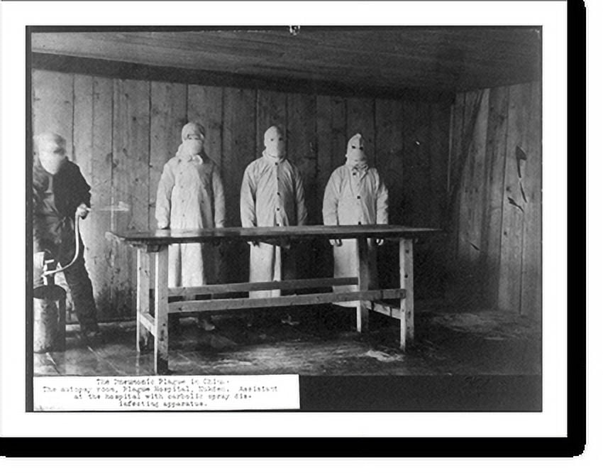 Historic Print, The Pneumonic Plague in China. The autopsy room, Plague ...