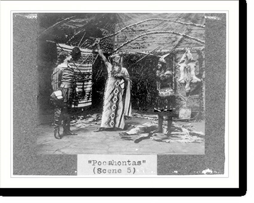 Historic Print, Pocahontas - four scenes from the motion picture, 16" x ...
