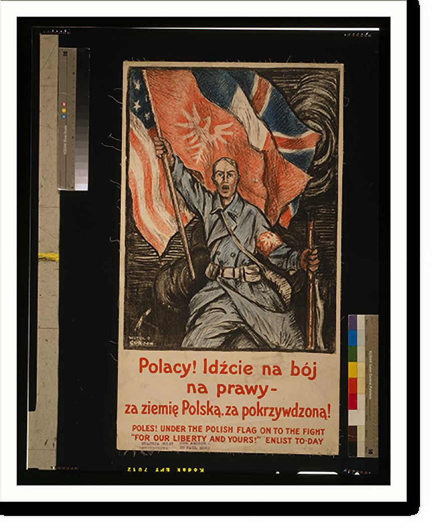 Historic Print, Poles! Under the Polish flag on to the fight - For our ...