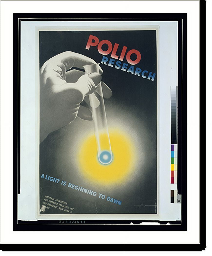 Historic Print, Polio research a light is beginning to dawn.Herbert ...