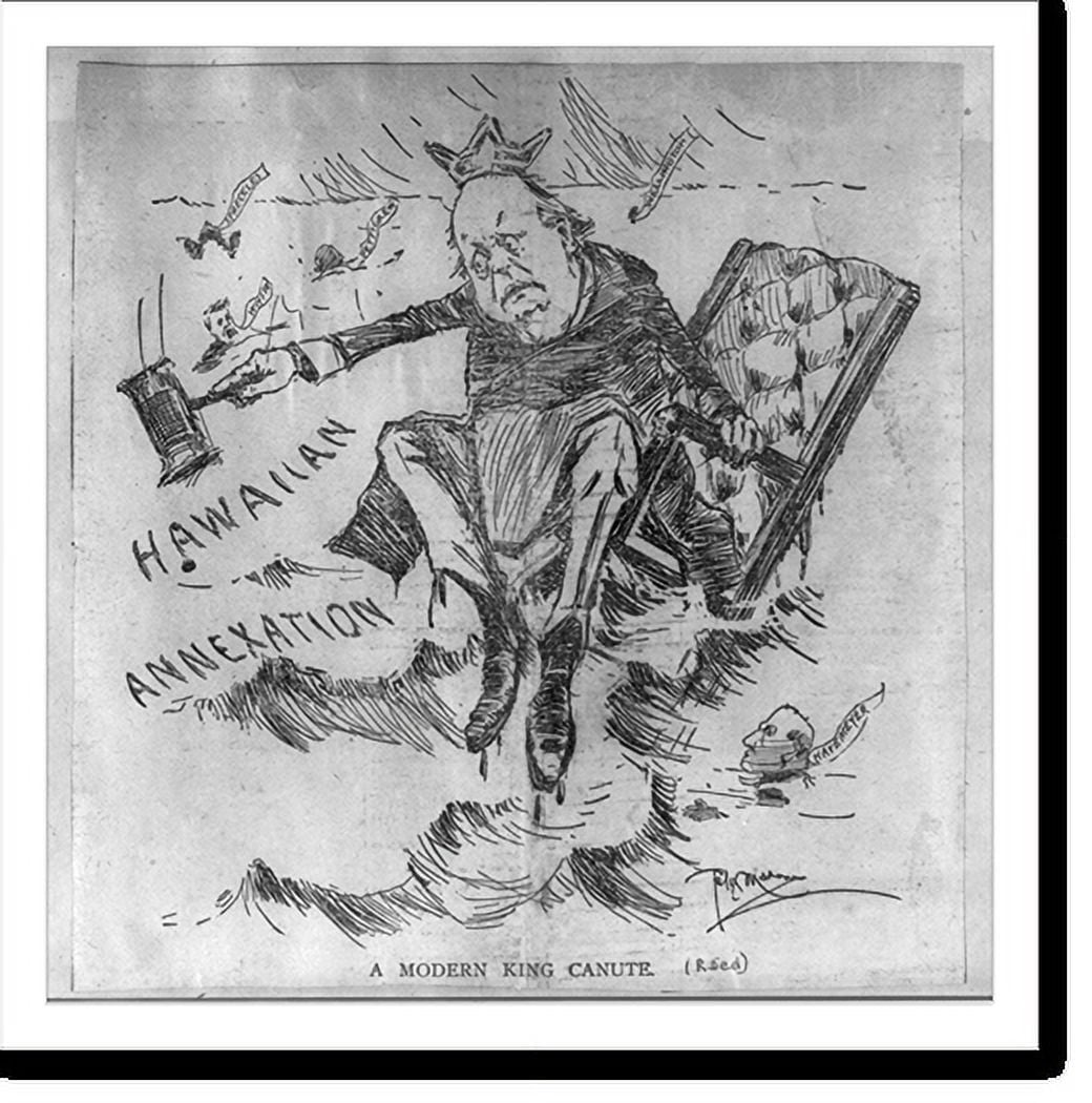 Historic Print, [Political cartoon from newspaper relating to U.S ...