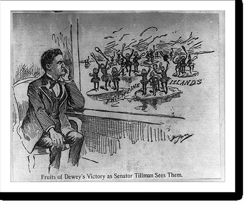 Historic Print, [Political cartoon from newspapers relating to U.S ...
