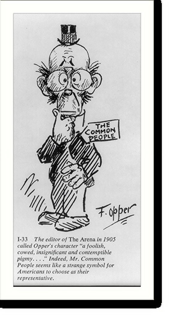 Historic Print, [Political cartoon, showing the common people" as "a ...