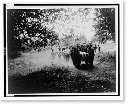 Historic Print, Pomo tribal burial of Rodny [i.e., Rodney] Maruffo, son ...