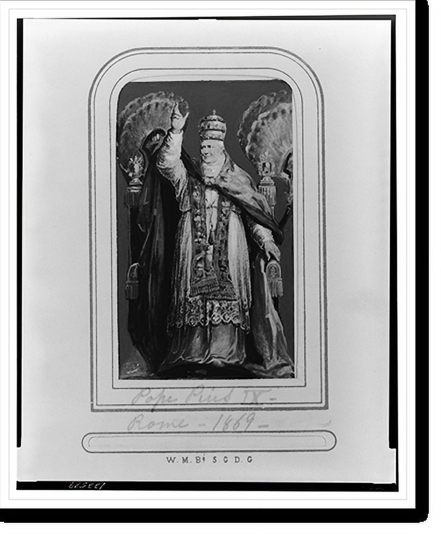 Historic Print, [Pope Pius IX, full-length portrait, standing in front ...
