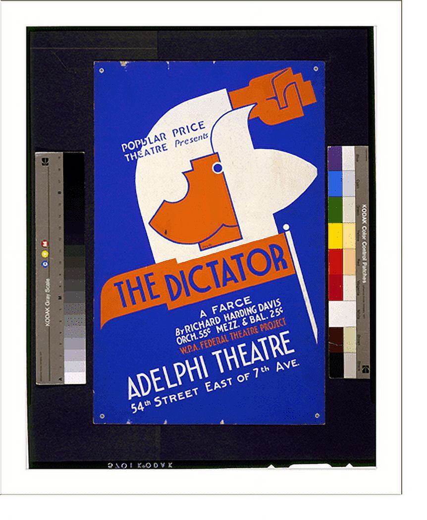 Historic Print, Popular Price Theatre presents The dictator" A farce by ...