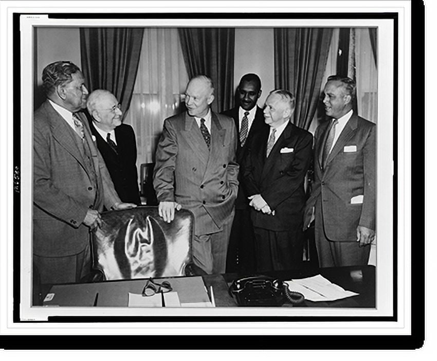 Historic Print, [Posed, standing, left to right: Channing Tobias ...