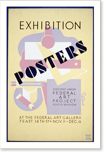 Historic Print, Posters exhibition Executed under Federal Art Project ...
