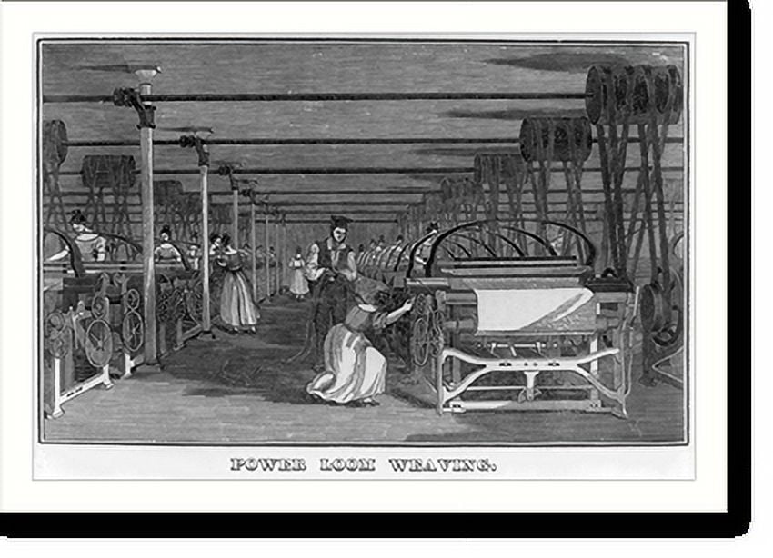 Historic Print, Power loom weaving, 18" x 24" - Walmart.com