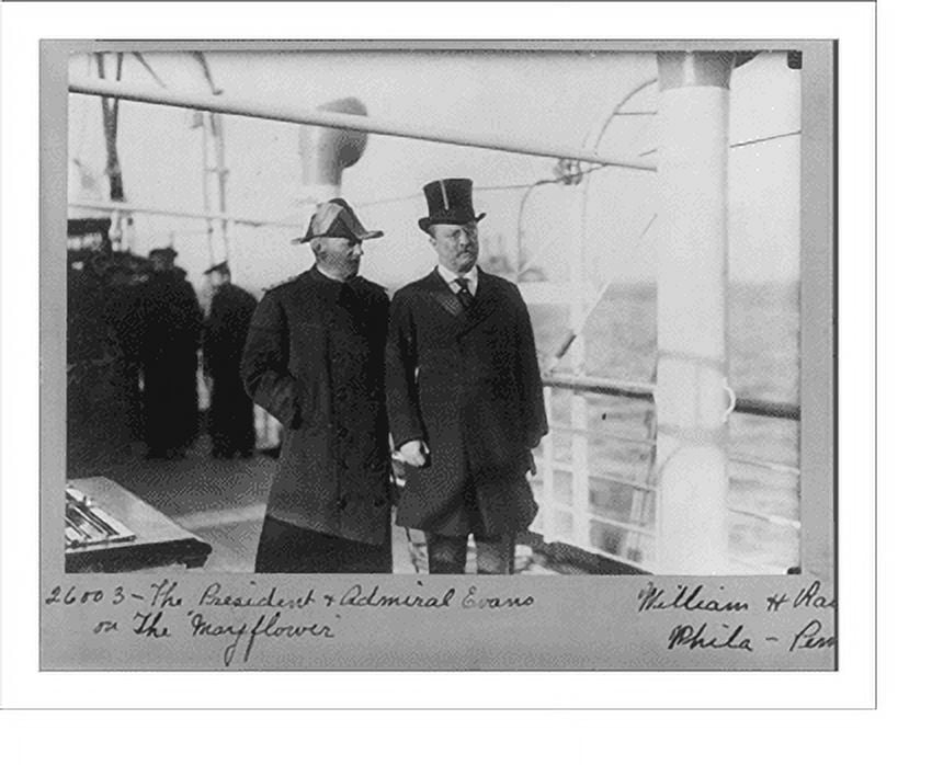 Historic Print, [Pres. Theodore Roosevelt and Admiral Robley Dunglison ...