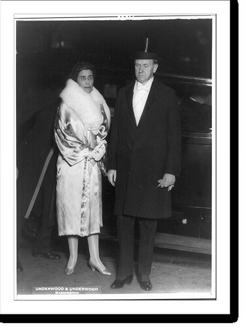 Historic Print, President Coolidge attends opera. President and Mrs ...