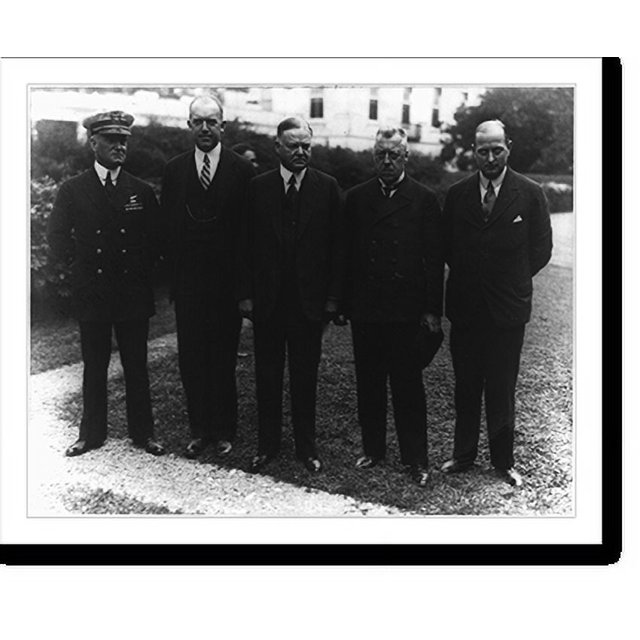 Historic Print, [President Hoover honoring Dr. Hugo Eckener, commander of the Graf Zeppelin ...