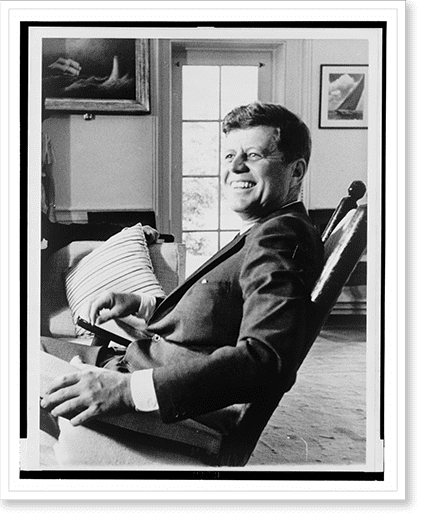 Historic Print, [President John F. Kennedy, half-length portrait ...